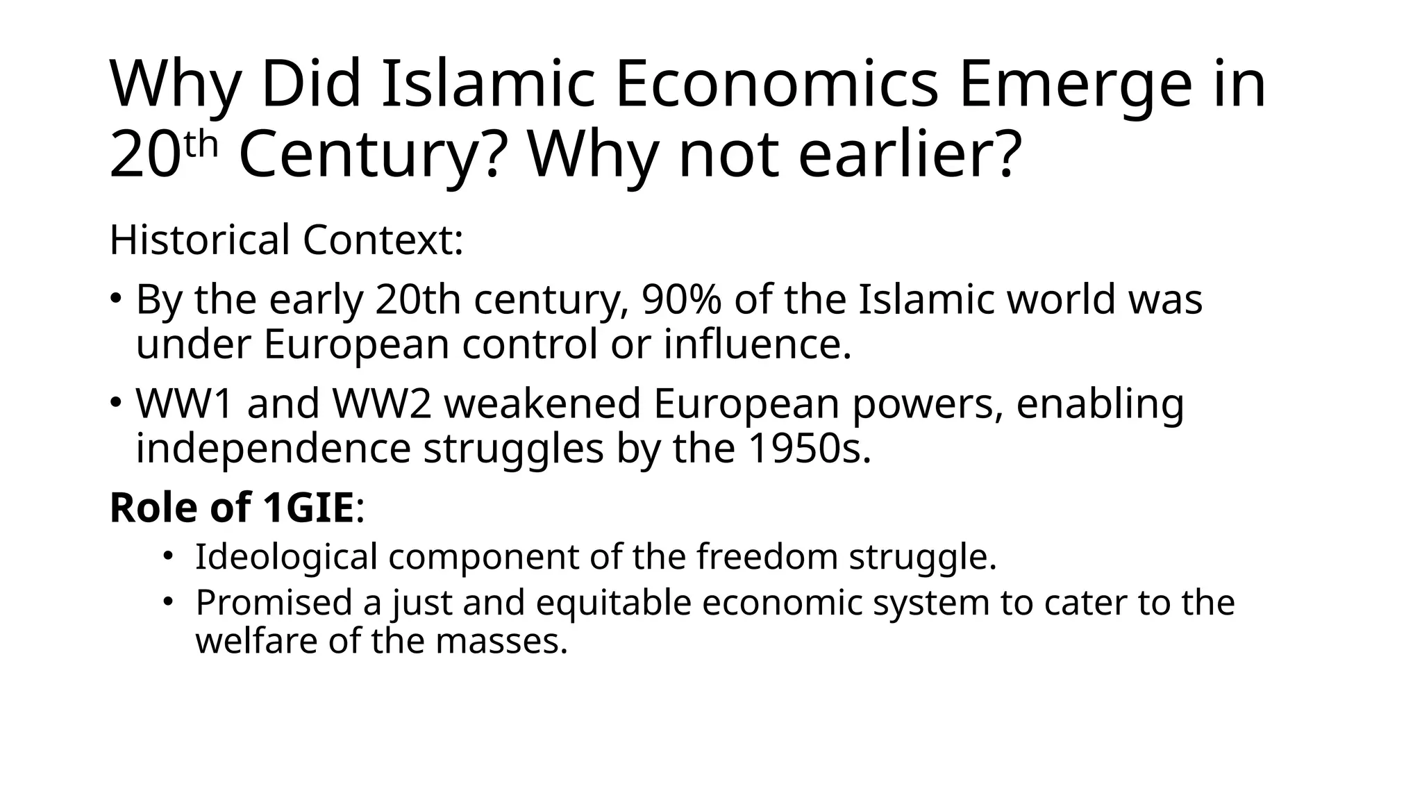 Exploring Three Generations of Islamic Economics: Decolonizing ...