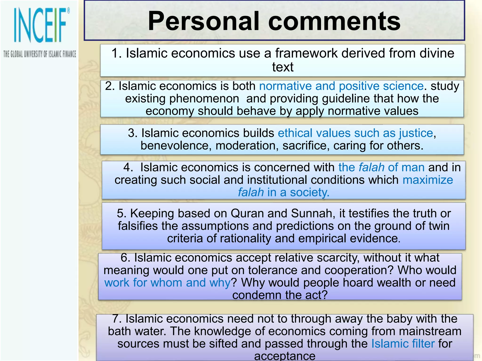 Islamic Economics Methodology | PPTX