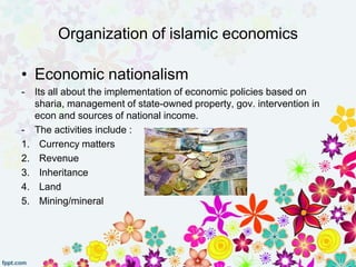 Islamic economic system | PPTX
