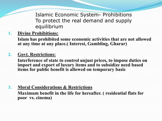 Islamic economic system and islamic banking | PPTX | Islam | Religion ...
