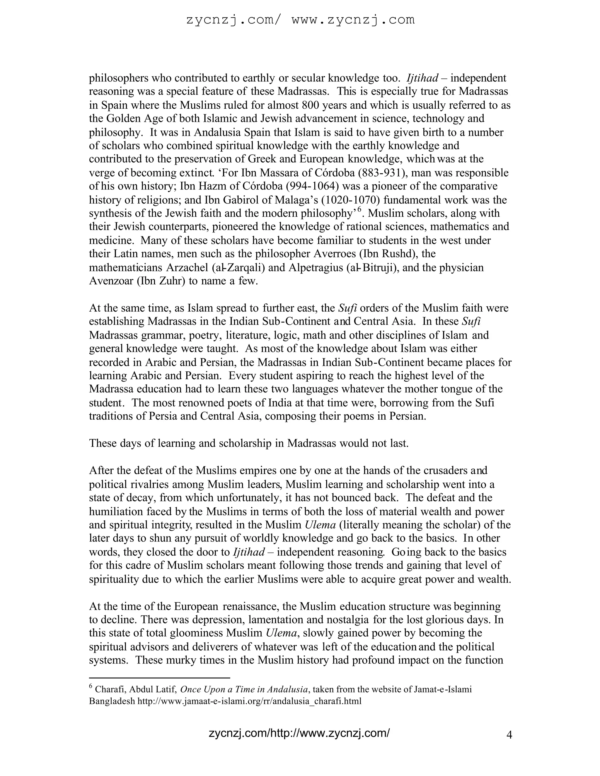 Islamic education a brief history of madrassas with islamic ... | PDF