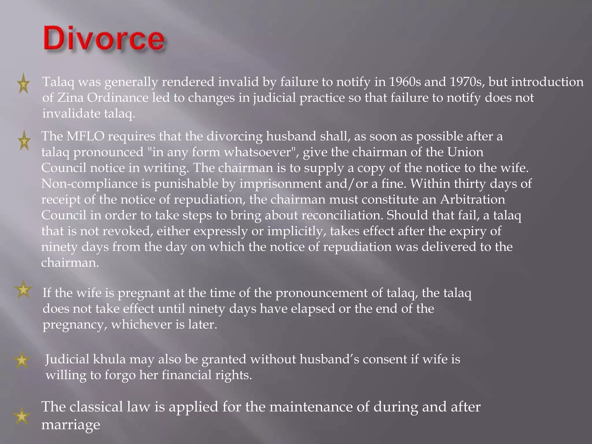 Islamic laws and family courts in pakistan | PPTX