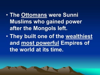 Islamic Empires Brief Intro | PPTX