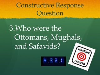 The Rise and Impact of the Ottoman, Safavid, and Mughal Empires in ...