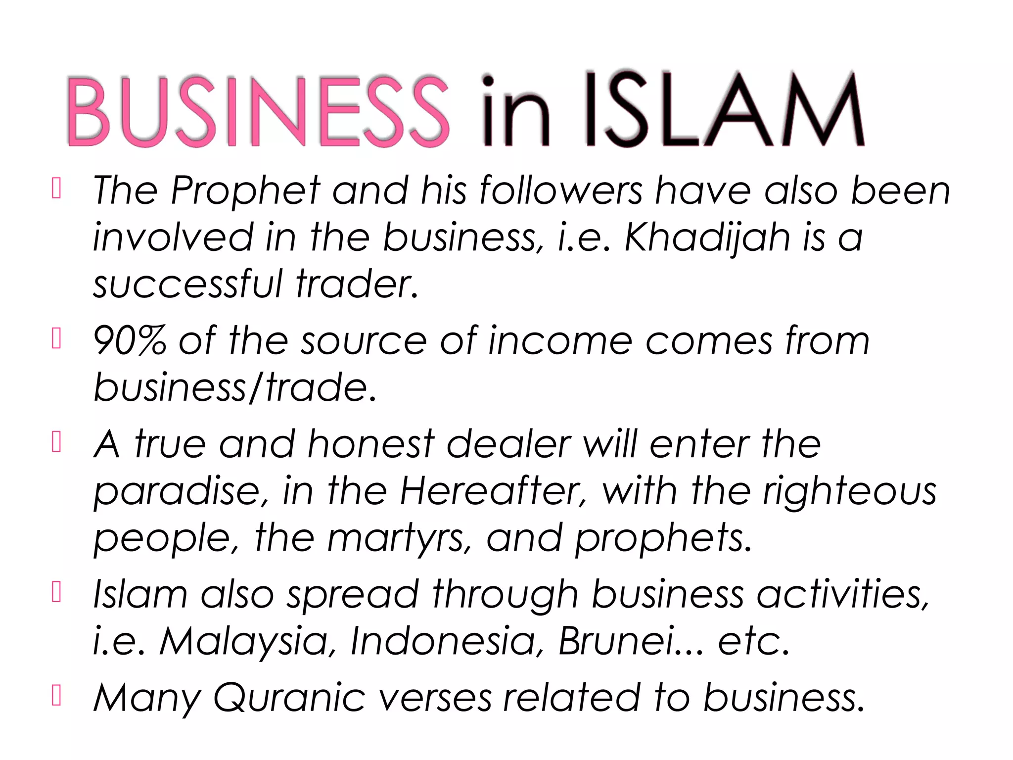 Islamic ethics in business chapter 5 | PPT