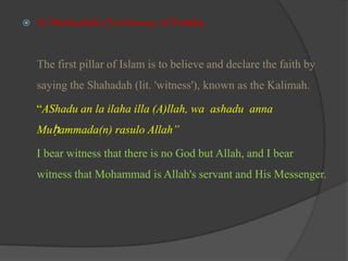 Islamic faith | PPTX
