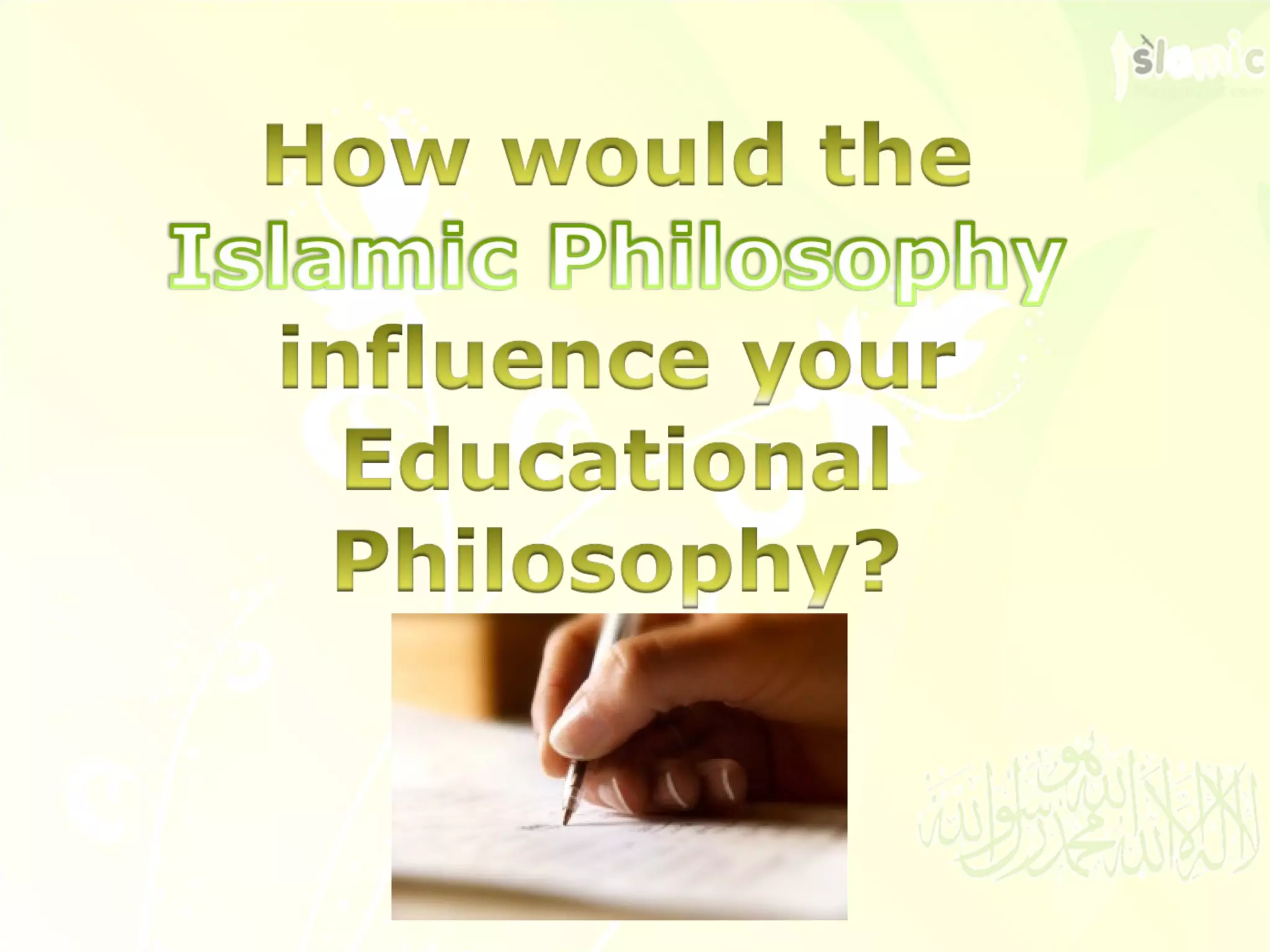 Islamic Philosophy | PPT