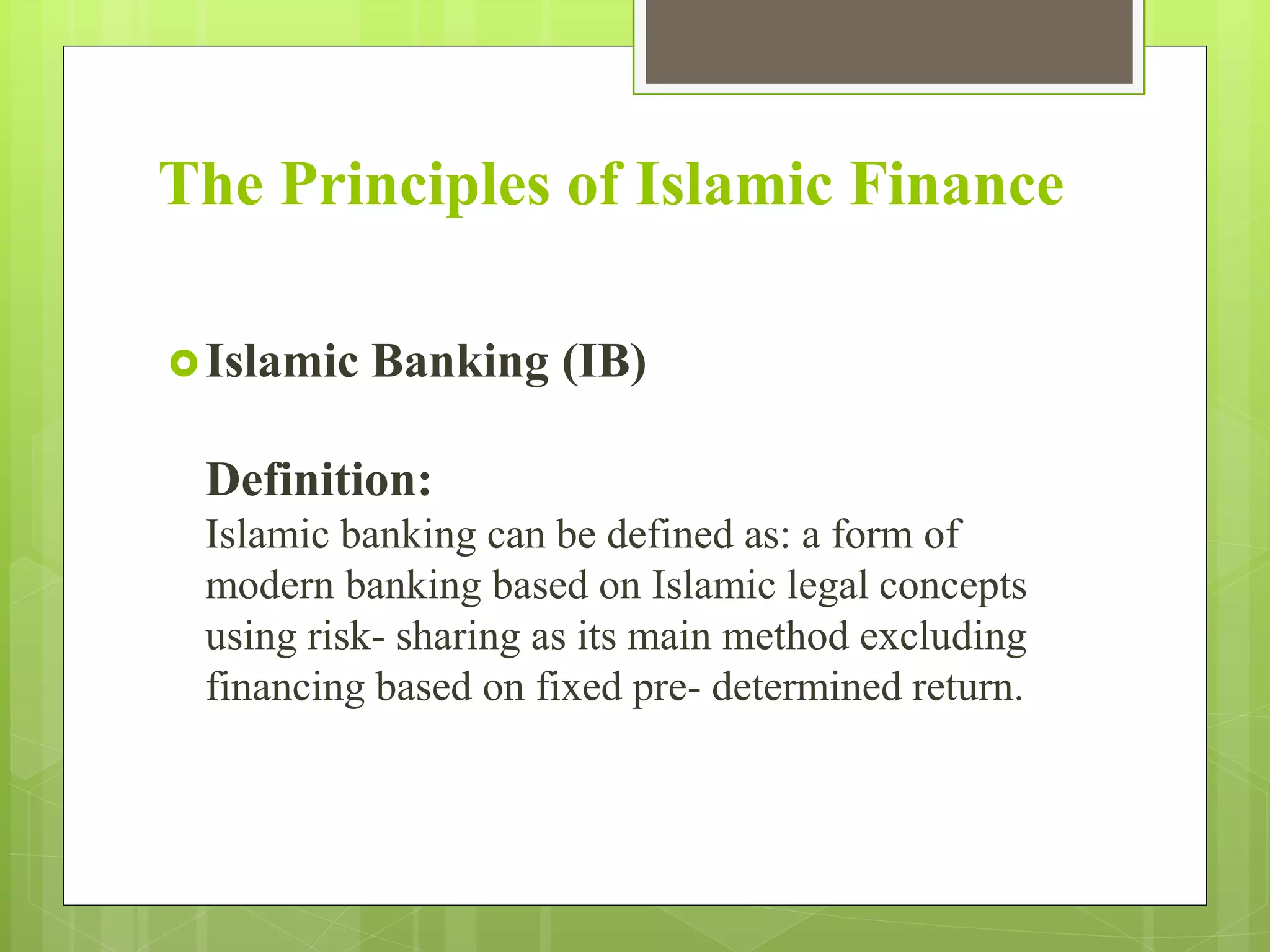 Islamic finance | PPTX