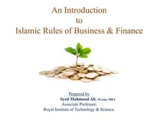 Islamic Rules of Business & Finance | PPTX