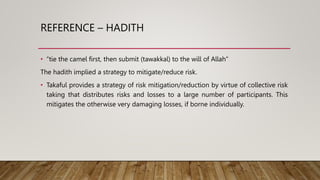 Islamic Insurance or Takaful | PPTX