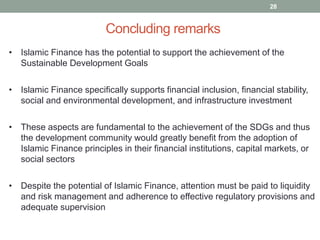 On the Sustainable Development Goals and the Role of Islamic Finance | PPT