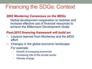 On the Sustainable Development Goals and the Role of Islamic Finance | PPTX