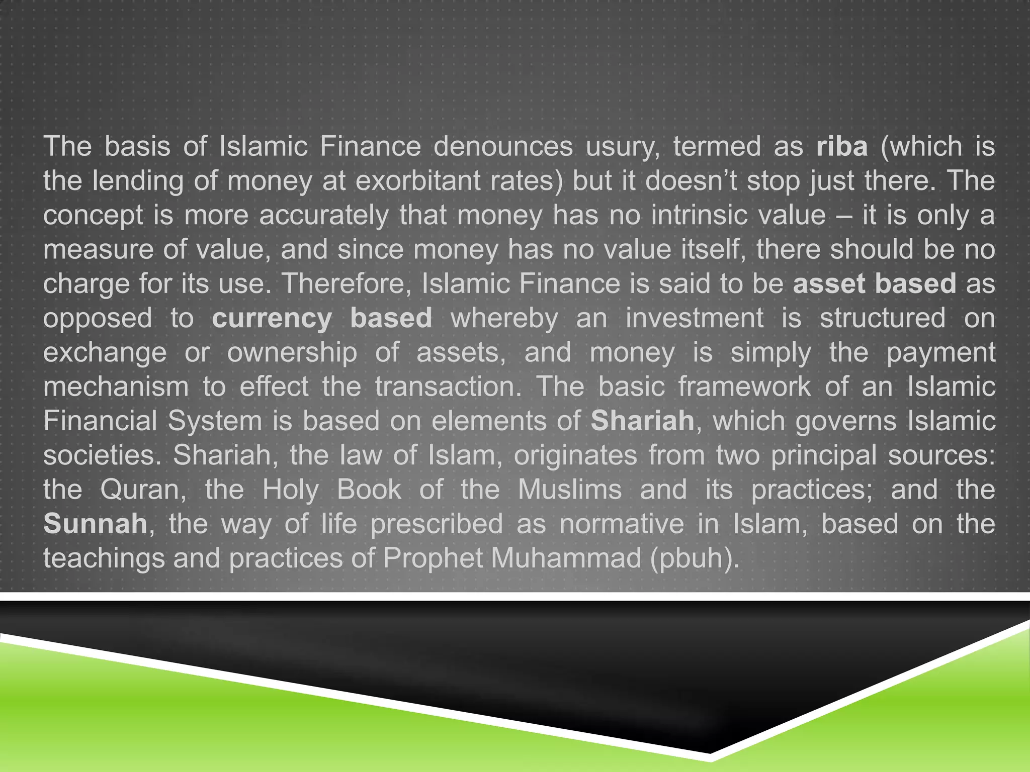 Islamic financing system can reduce Inflation | PPTX