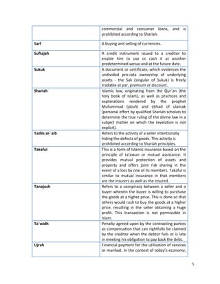 Islamic finance terms | PDF