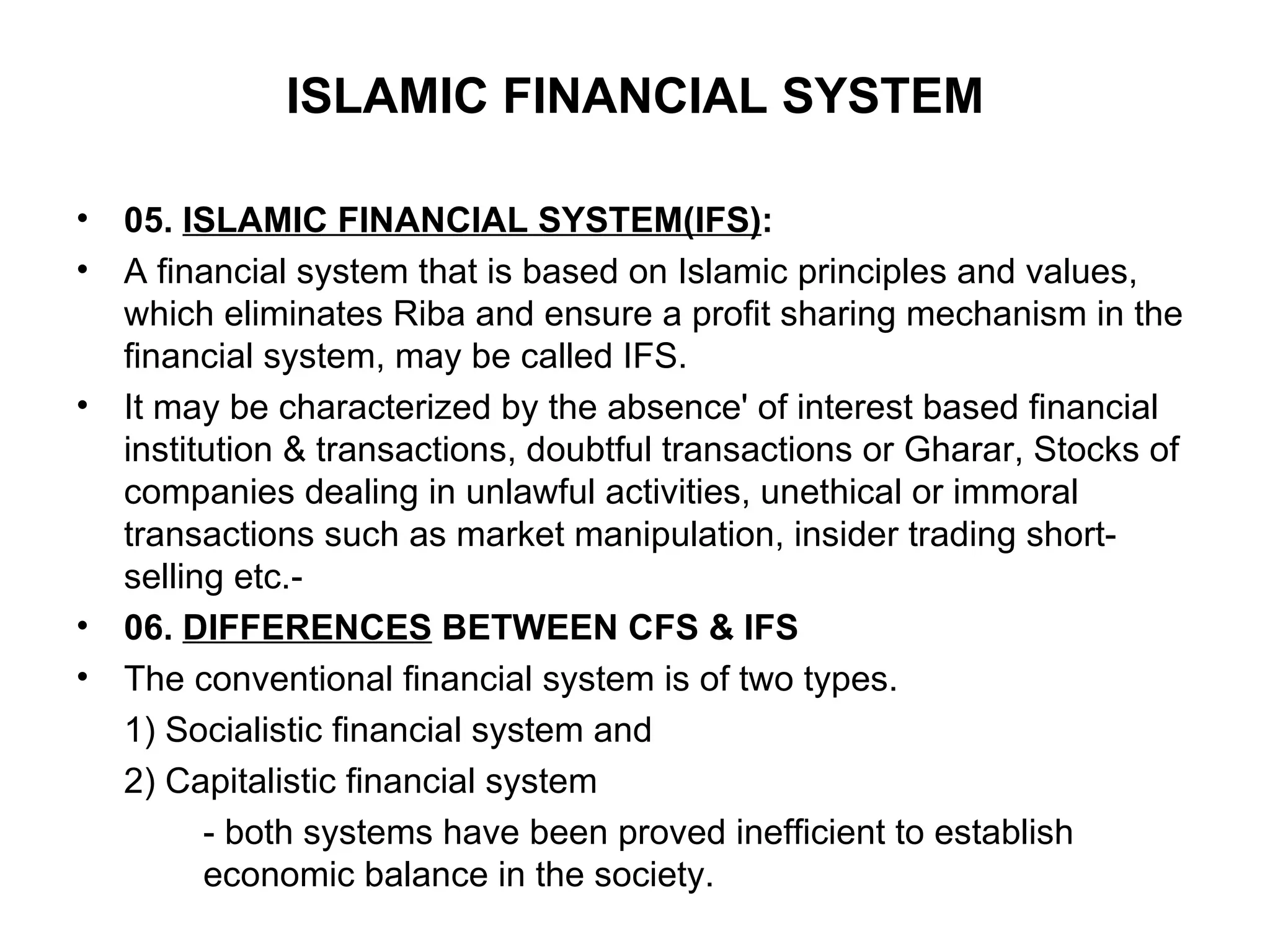 Islamic Financial System | PPT