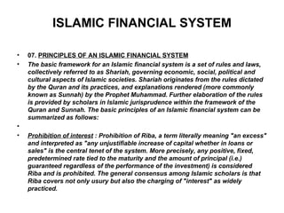 Islamic Financial System | PPT