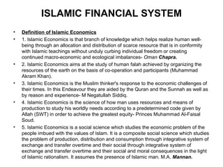 Islamic Financial System | PPT