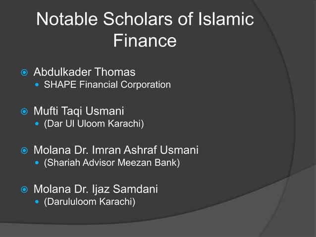 Islamic Financing Presentation | PPT