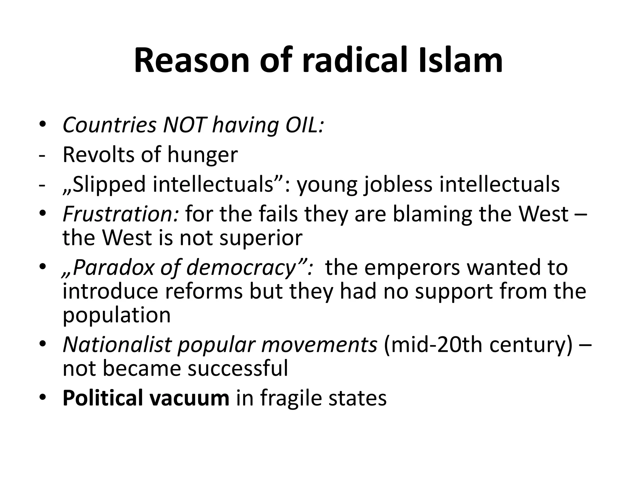 Islamic fundamentalism and radical islam 2020 (1) | PPTX