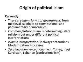 Islamic fundamentalism and radical islam 2020 (1) | PPTX