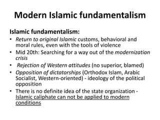 Islamic fundamentalism and radical islam 2020 (1) | PPTX