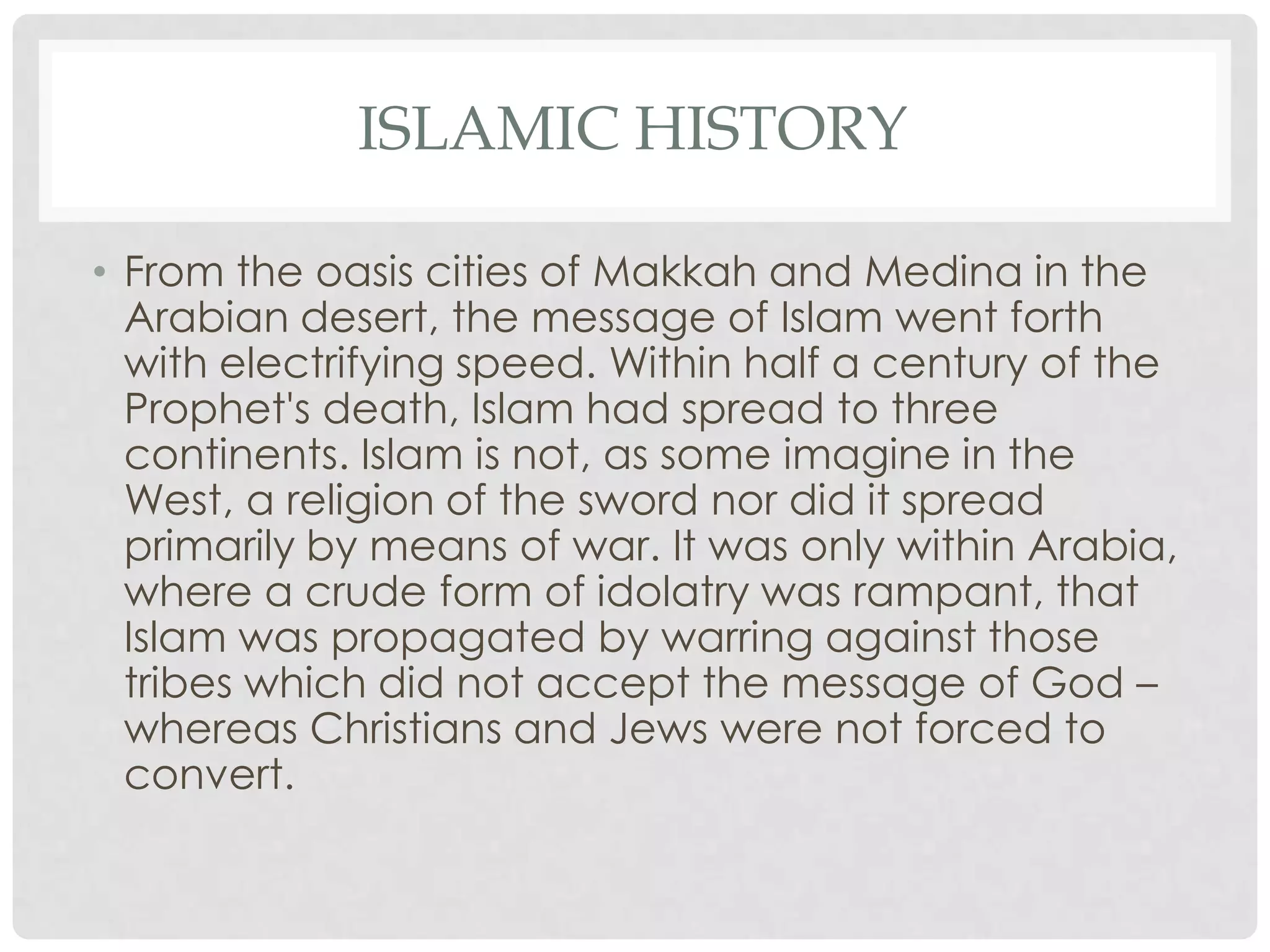 Islamic history | PPTX
