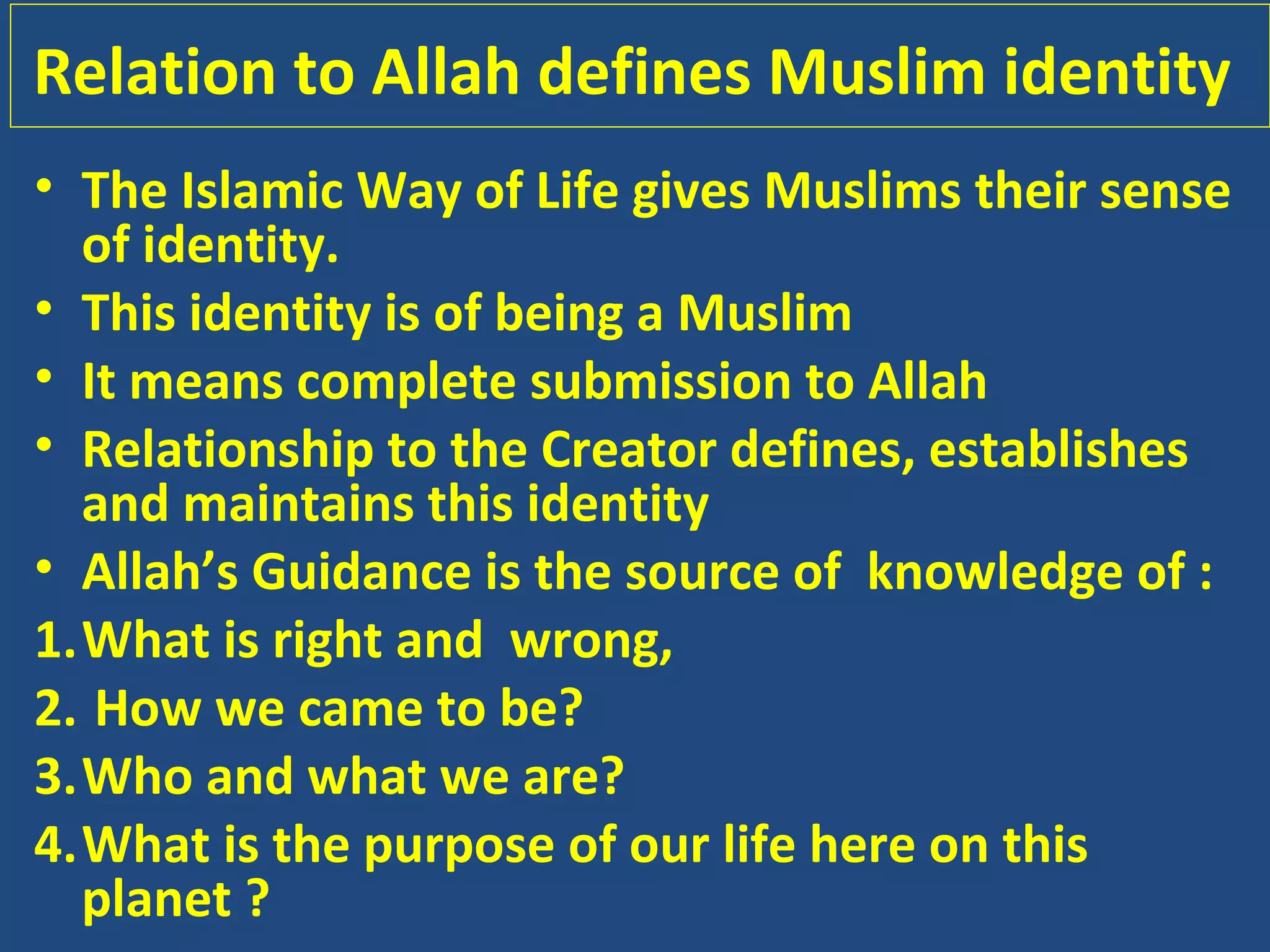 Islamic identity. | PPT