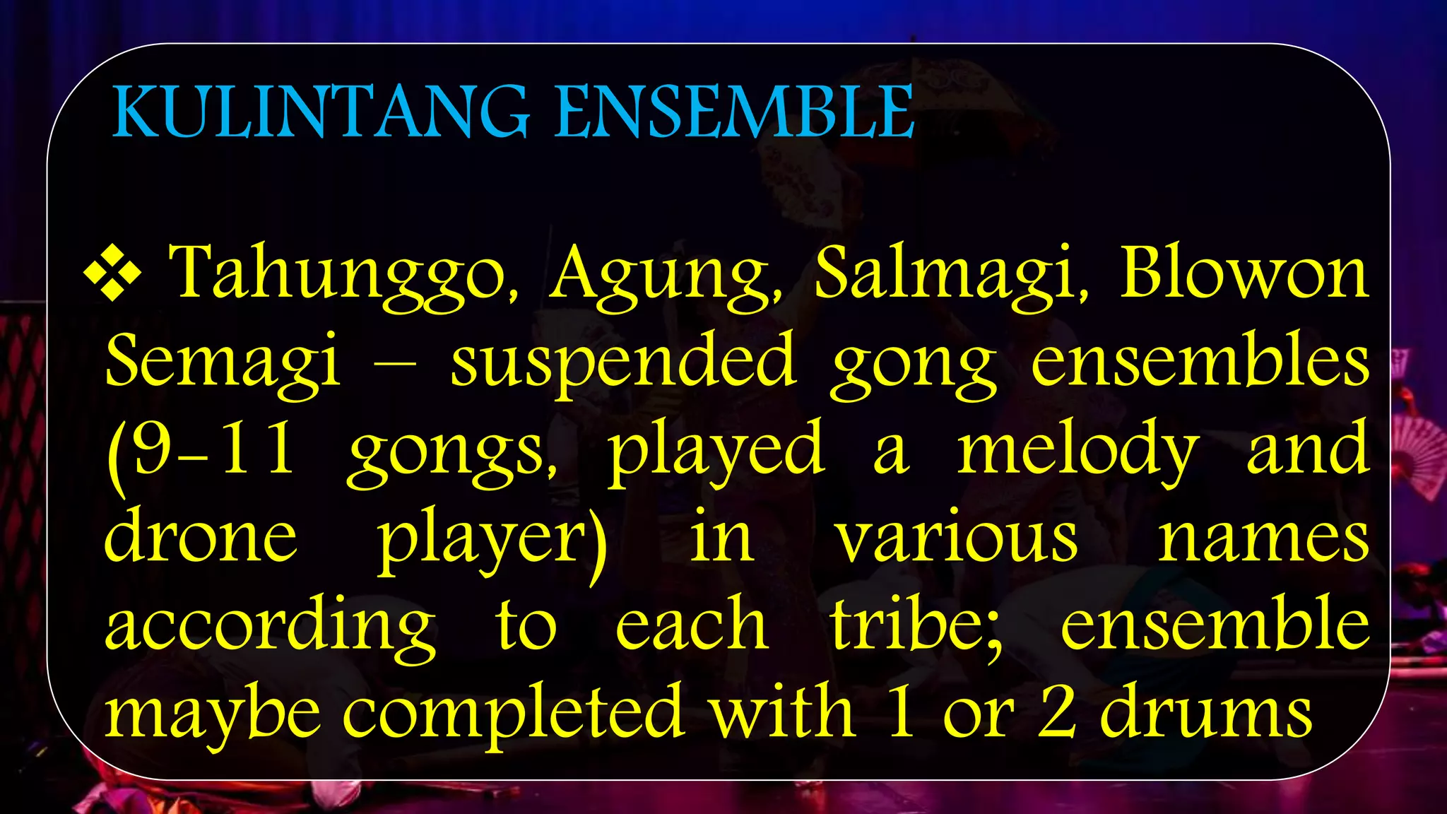 Music of Mindanao (Instrumental Music) | PPTX