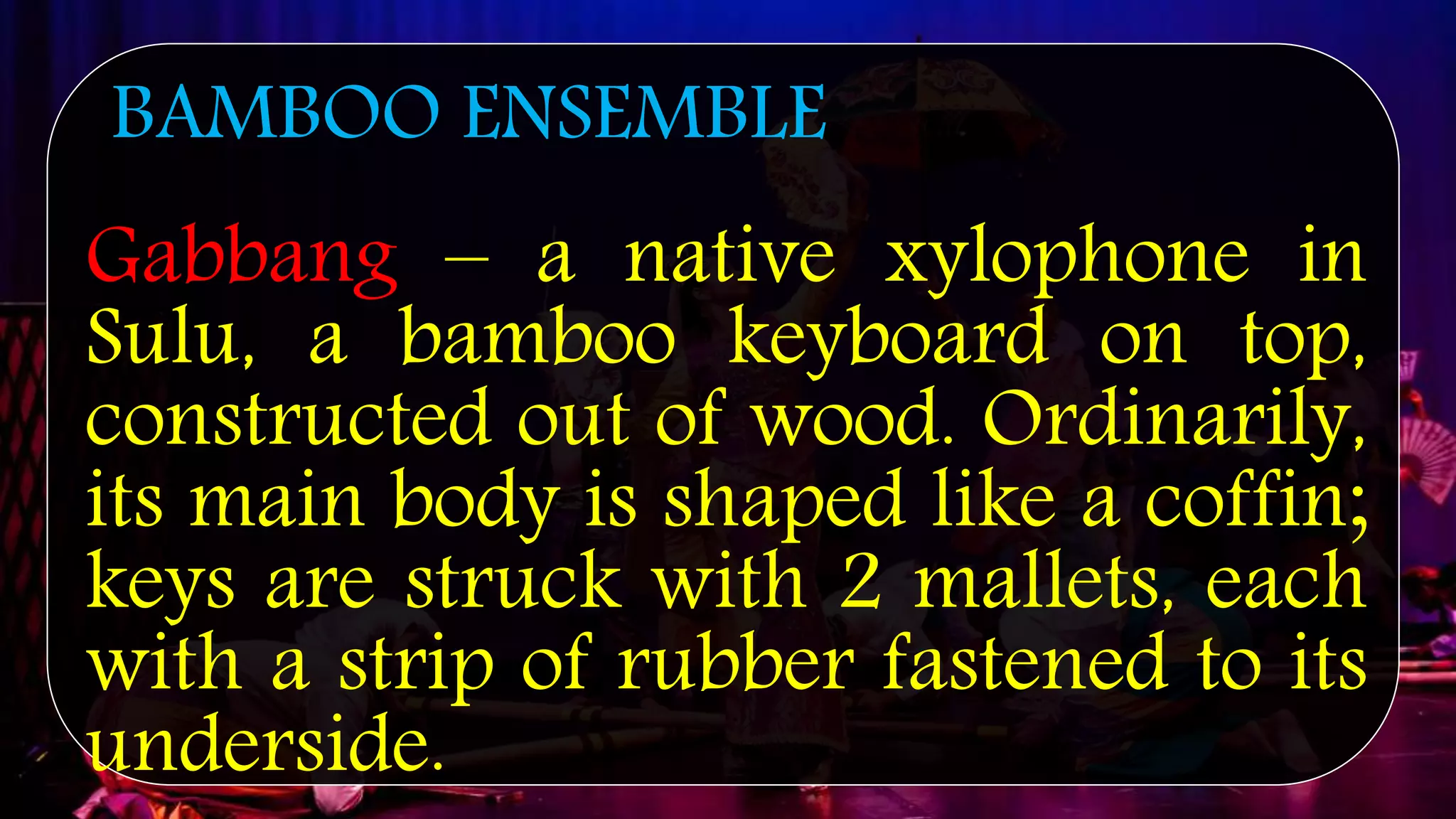 Music of Mindanao (Instrumental Music) | PPTX