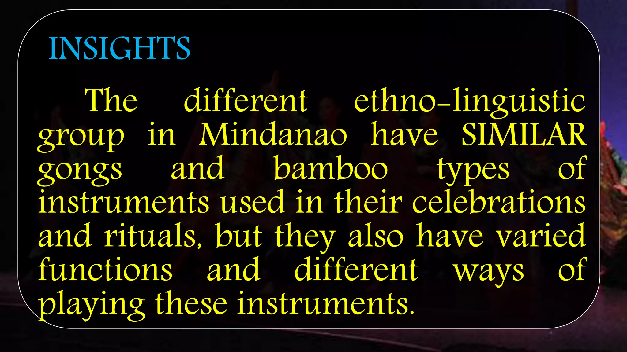 Music of Mindanao (Instrumental Music) | PPTX