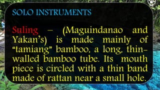 Music of Mindanao (Instrumental Music) | PPTX