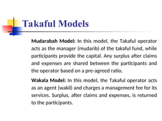 Islamic Insurance.ppt insurance and risk management | PPT