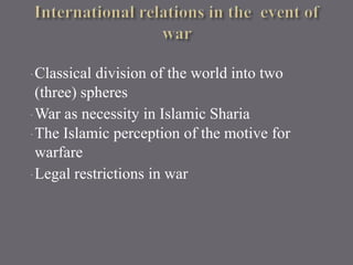 Islamic international law introduction | PPT