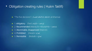 Islamic juris lect 2 | PPTX
