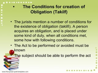 Islamic juris lect 5 | PPT