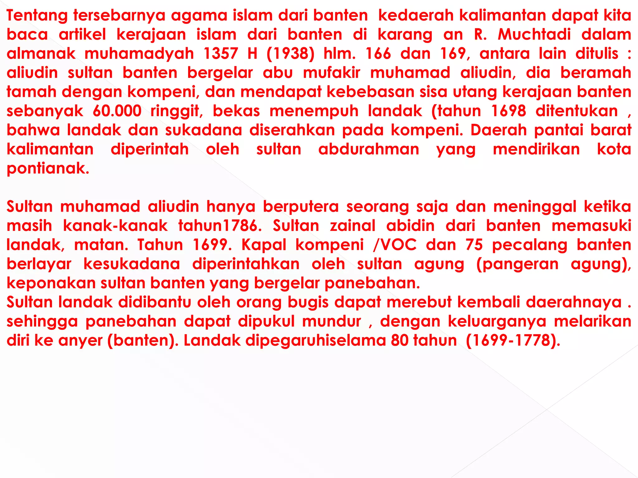 Islamic kingdom in kalimatan island | PPTX