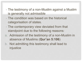 ISLAMIC LAW OF EVIDENCE. By Dr Hafiz Walusimbi | DOCX