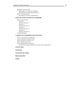 Islamic leadership | PDF