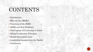 Islamic leadership and the JKKK | PPTX