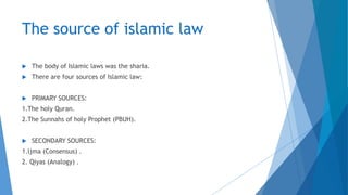 ISLAMIC LEGAL SYSTEM.pptx | Islam | Religion & Spirituality