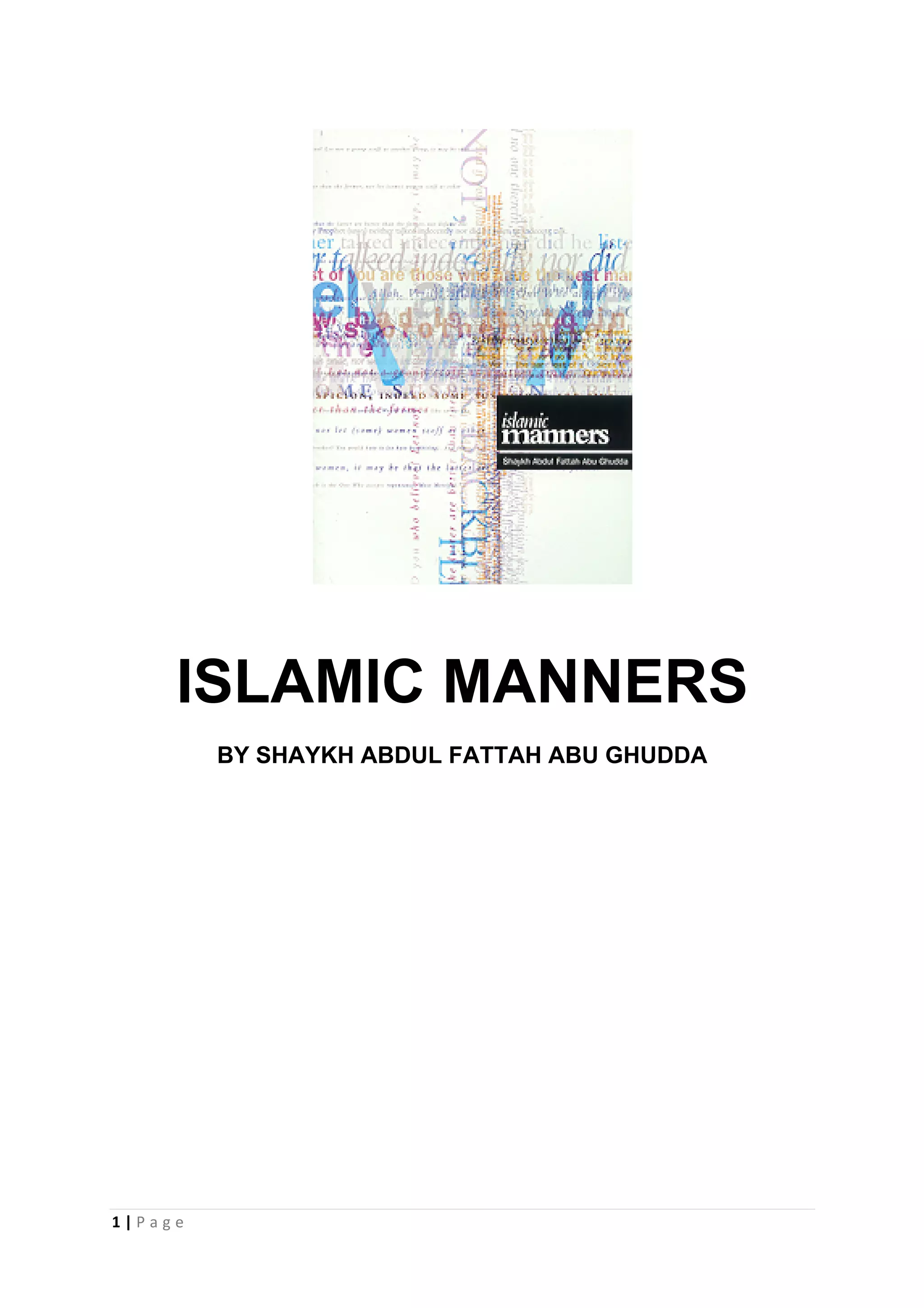 Islamic Manners | PDF | Islam | Religion & Spirituality
