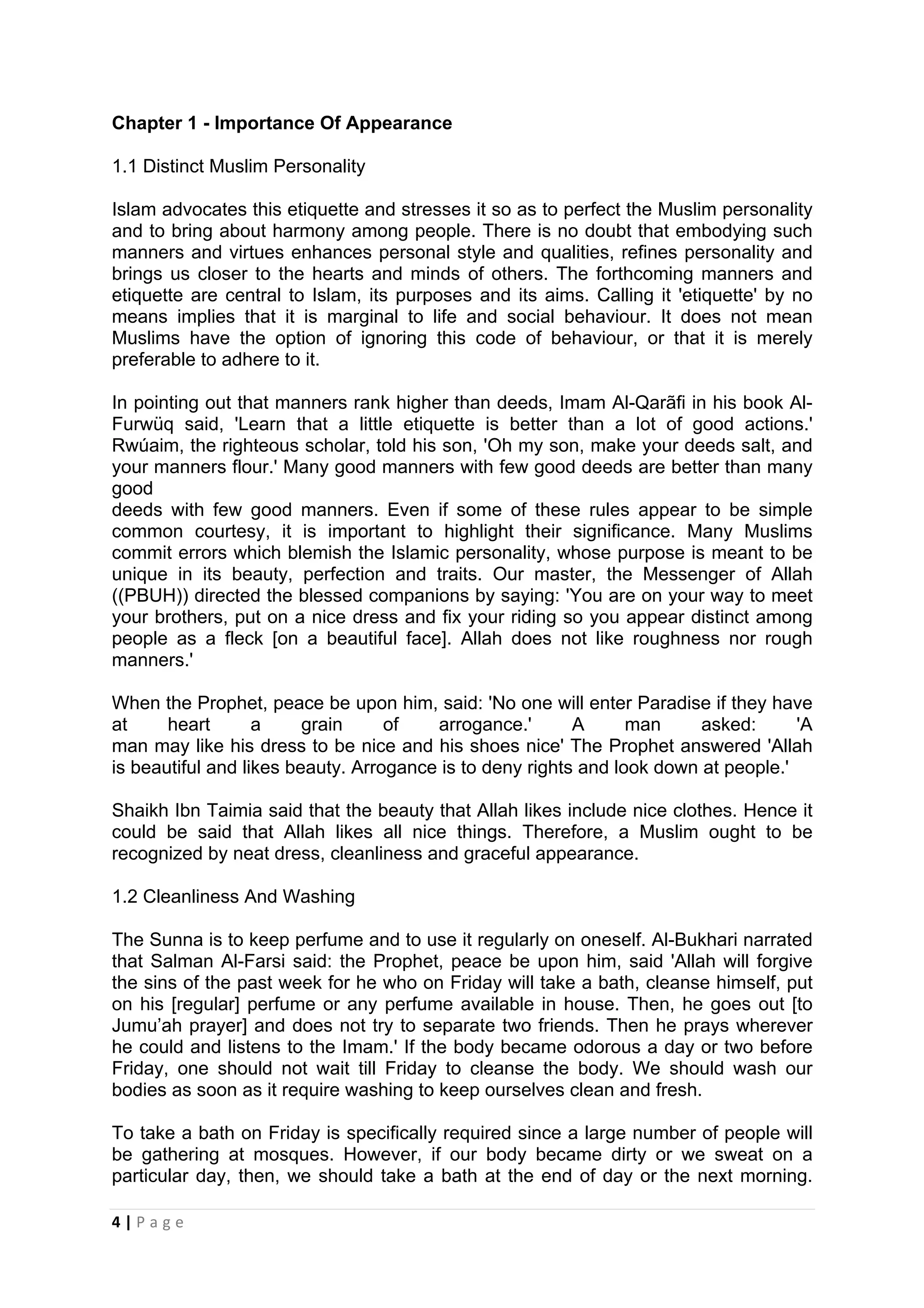 Islamic Manners | PDF | Islam | Religion & Spirituality