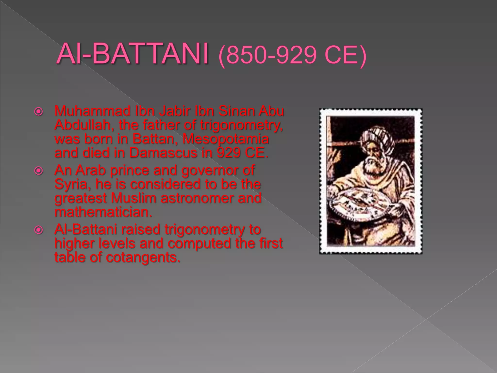 Islamic Mathematicians And Their Devotions In Maths | PPTX