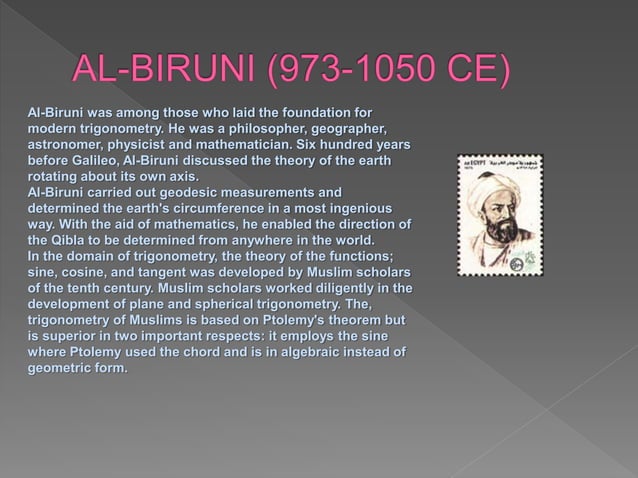 Islamic Mathematicians And Their Devotions In Maths | PPTX