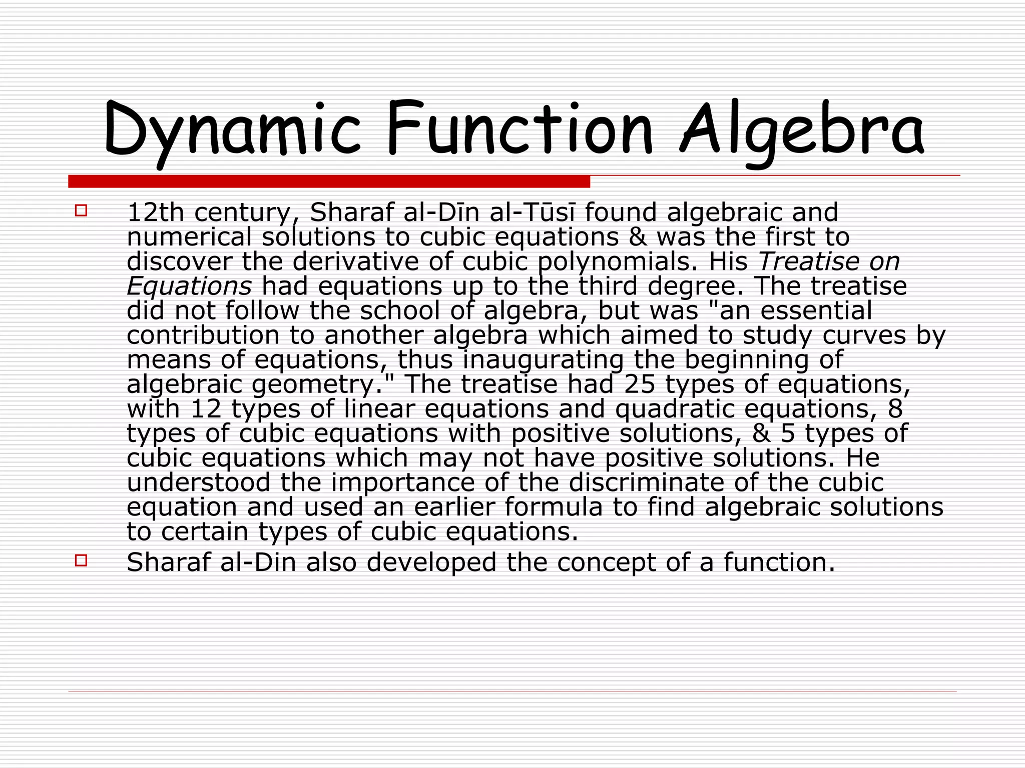 Islamic Mathematics | PPT