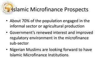 Alhuda CIBE 6th GIMF-Islamic micro finance in nigeria | PPT
