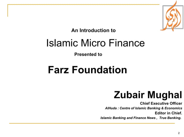 Islamic microfinance | PPT