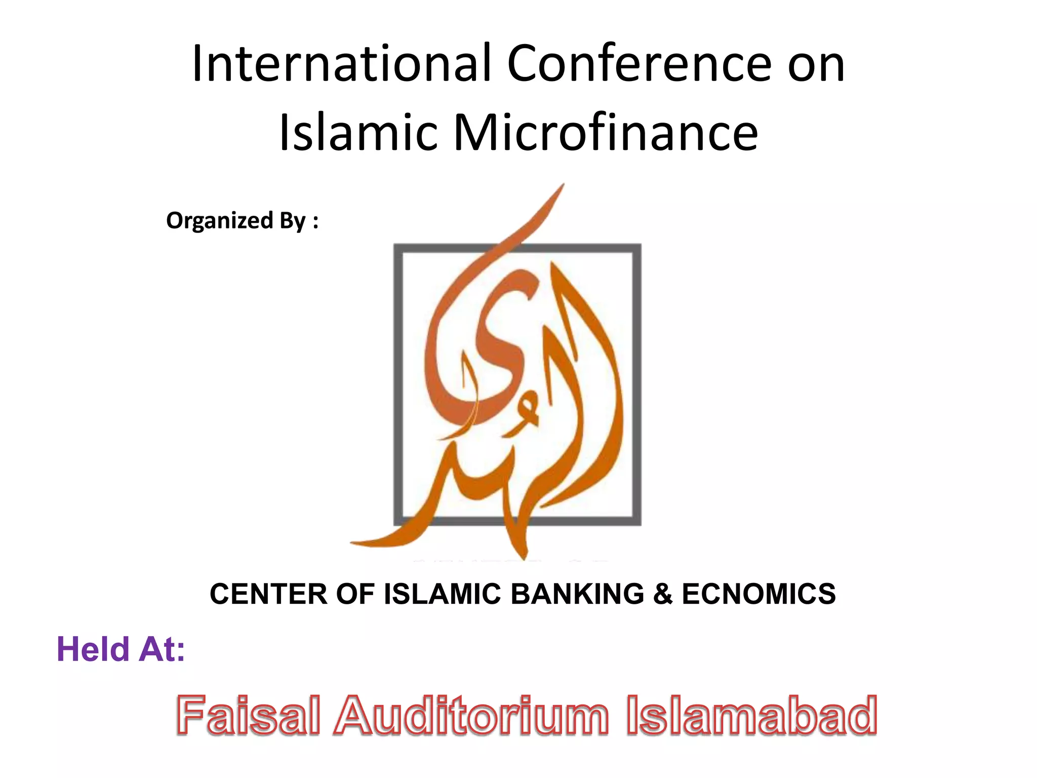 Islamic microfinance dr shahid raza | PPT
