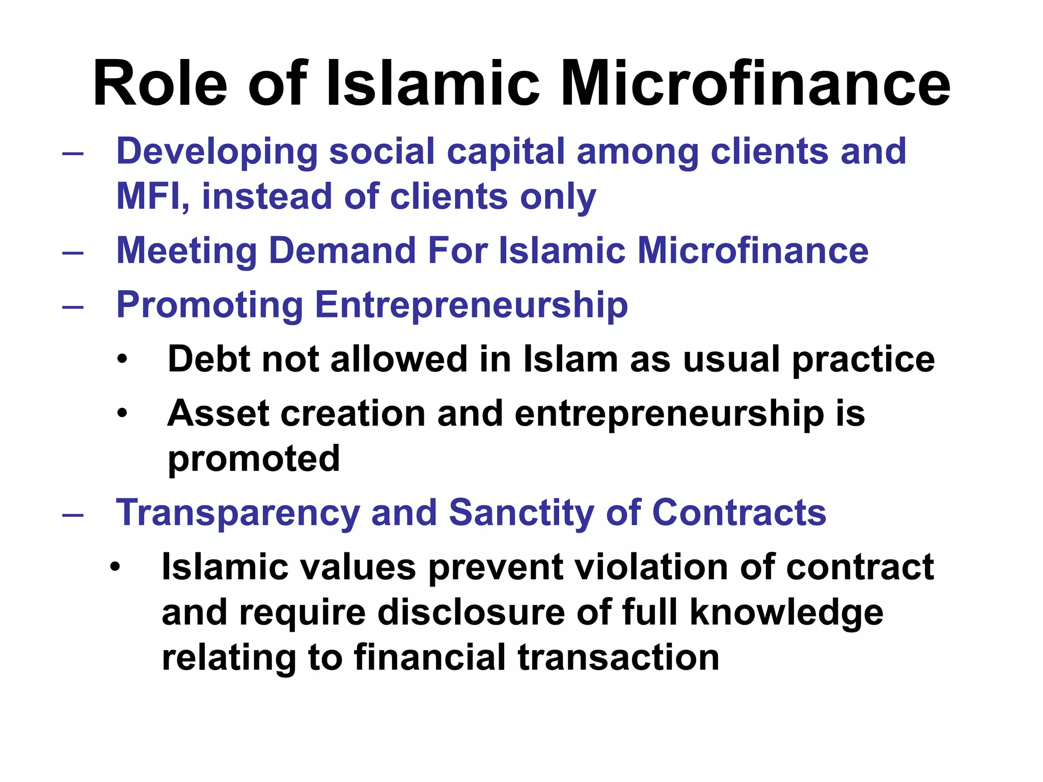 Islamic microfinance dr shahid raza | PPT