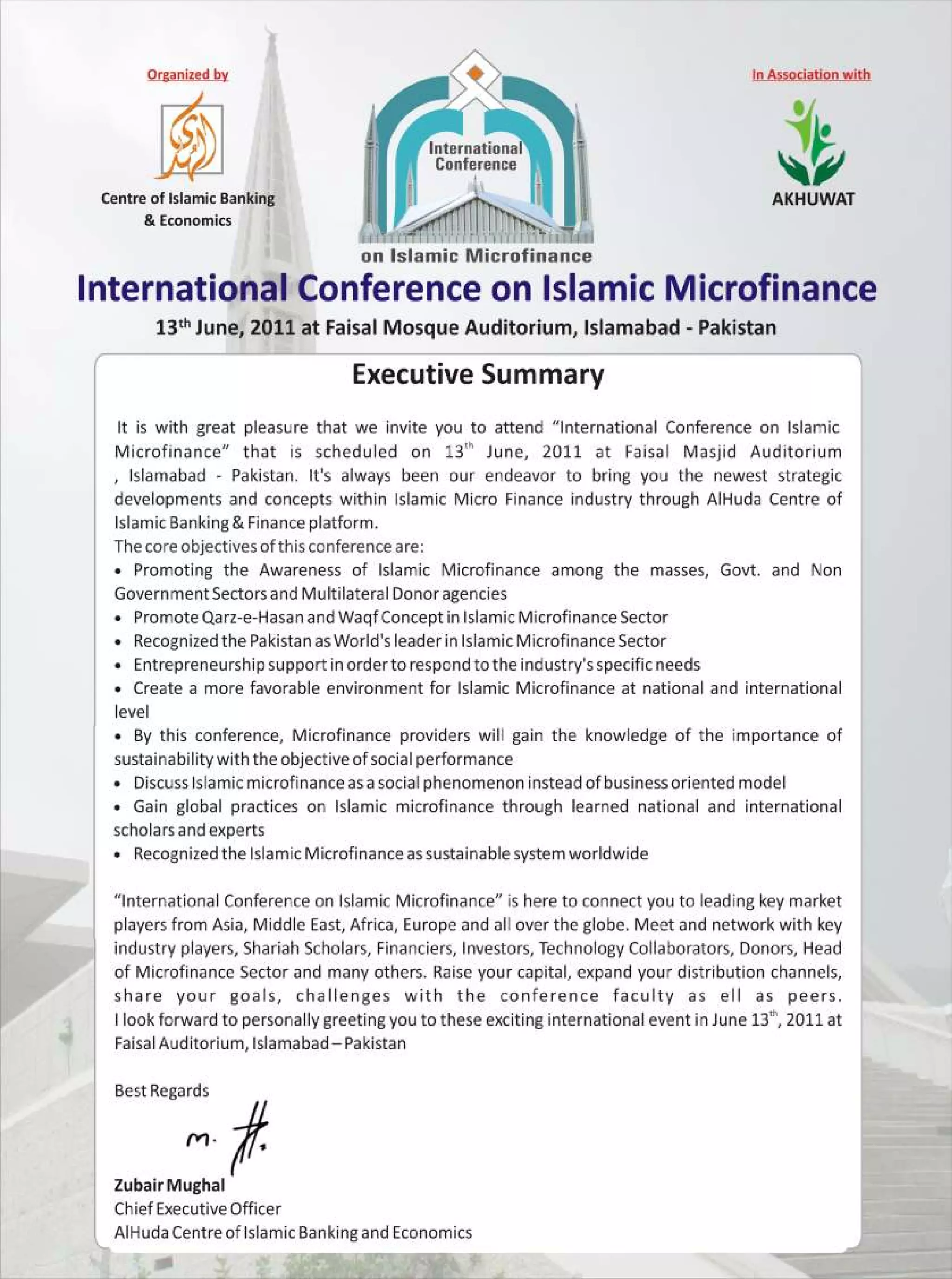 Islamic microfinance coference | PDF